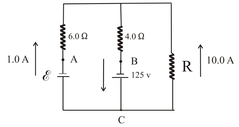 Solved Three resistors and two batteries are connected as | Chegg.com