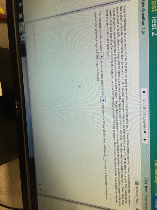 Solved est: Test 2 Time Remaining: 01.2302 Submit Tes This | Chegg.com