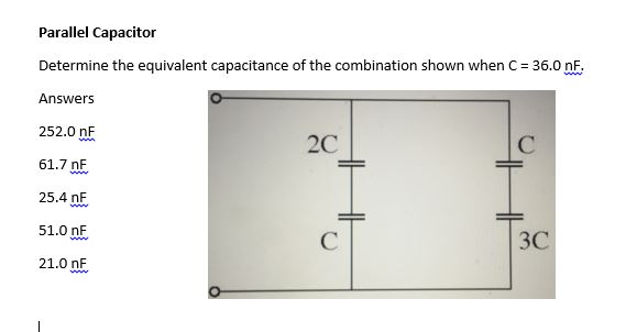 Solved Determine the equivalent capacitance of the | Chegg.com