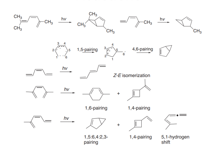 Solved CH3 CH 3 hv hv CH CH3 3 CH CH CH 4.6-pairing 5 | Chegg.com