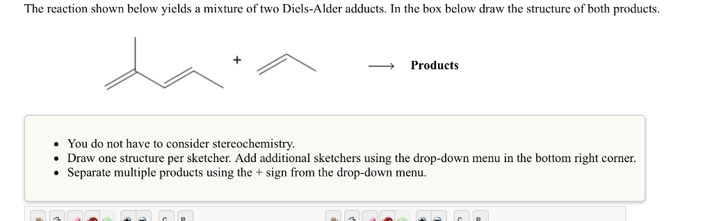 Solved The reaction shown below yields a mixture of two | Chegg.com