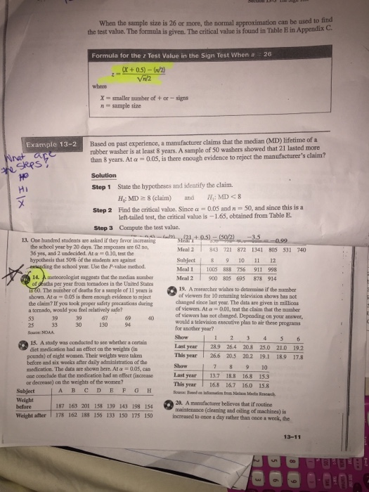 Solved When the sample size is 26 or more, the normal | Chegg.com