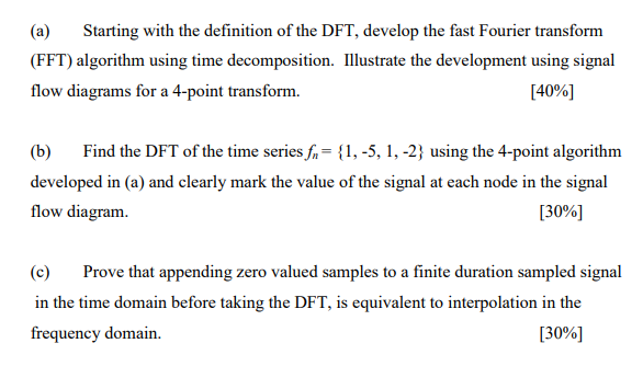 Starting with the definition of the DFT, develop the | Chegg.com