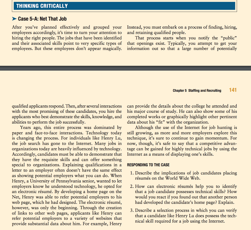 Solved THINKING CRITICALLY Case 5 A Net That Job After Chegg solved-thinking-critically-case-5-a-net-that-job-after-chegg