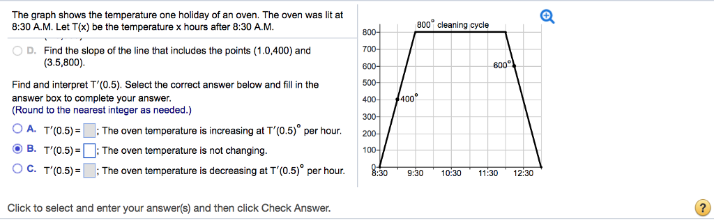 Solved The graph shows the temperature one holiday of an | Chegg.com