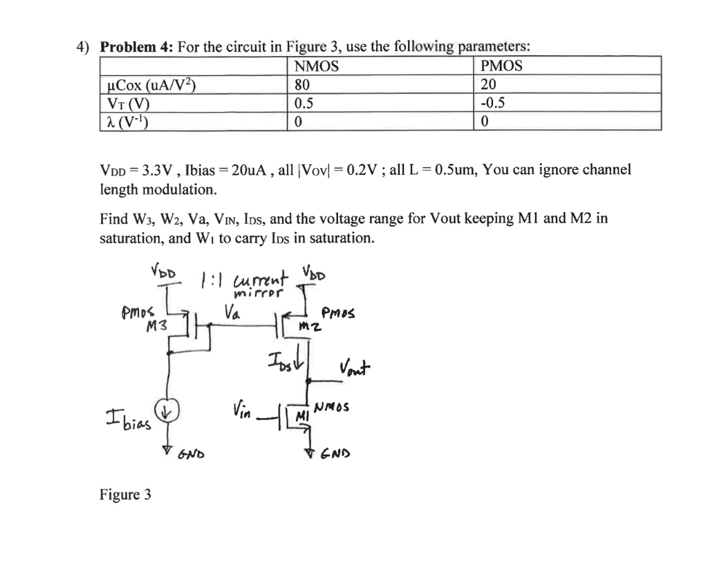 4) Problem 4: For the circuit in Figure 3, use the | Chegg.com