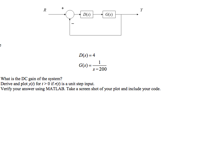 Solved What is the DC gain of the system? Derive and plot | Chegg.com