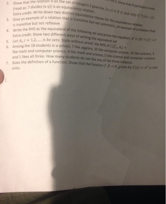 Solved Show that the relation R on the set of integers Z | Chegg.com