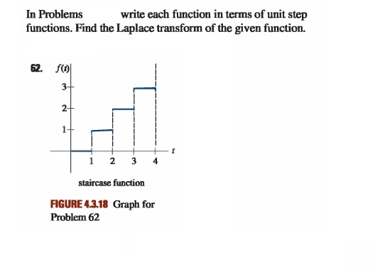 Solved In Problems write each function in terms of unit step | Chegg.com