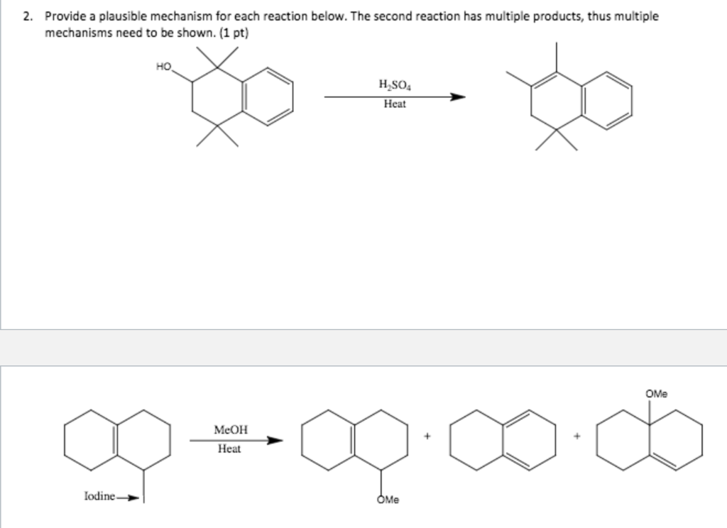 Solved Provide a plausible mechanism for each reaction | Chegg.com