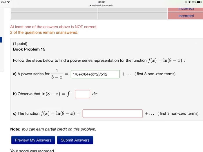 Solved Follow the steps below to find a power series | Chegg.com