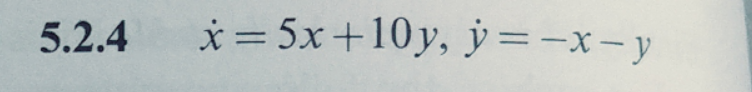 Solved Plot the phase portrait and classify the fixed point | Chegg.com