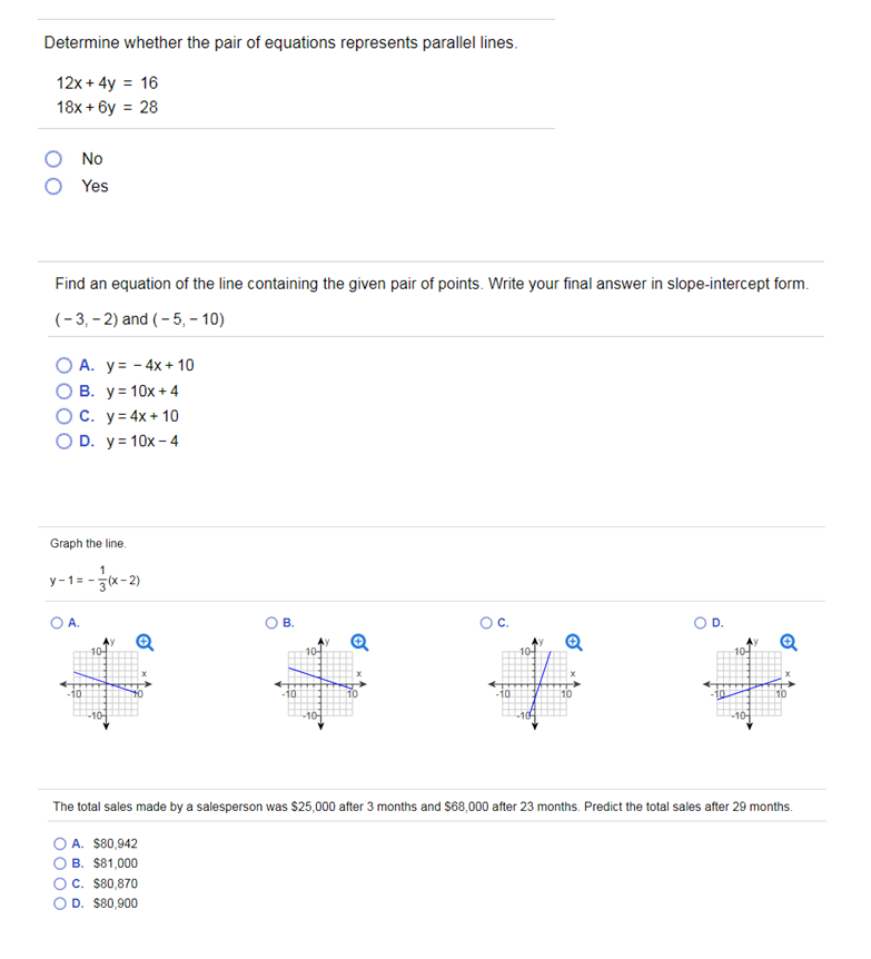 Solved Determine whether the pair of equations represents | Chegg.com