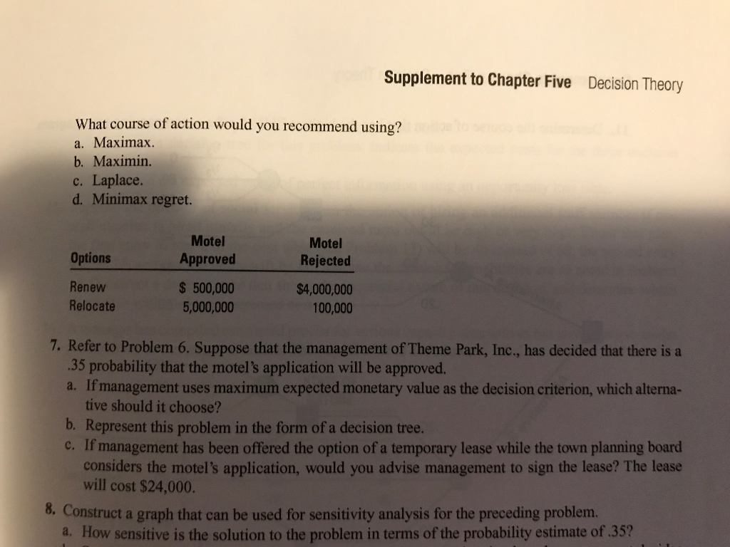 Solved What course of action would you recommend using? a. | Chegg.com