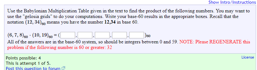 Show Intro/Instructions Use the Babylonian | Chegg.com