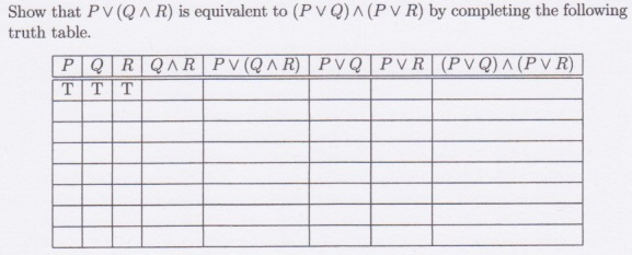 Solved Show that P (Q R) is equivalent to (P Q) (P R) | Chegg.com