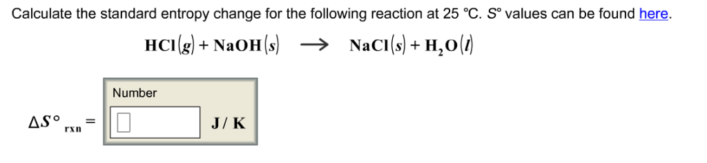 Solved Calculate the standard entropy change for the | Chegg.com