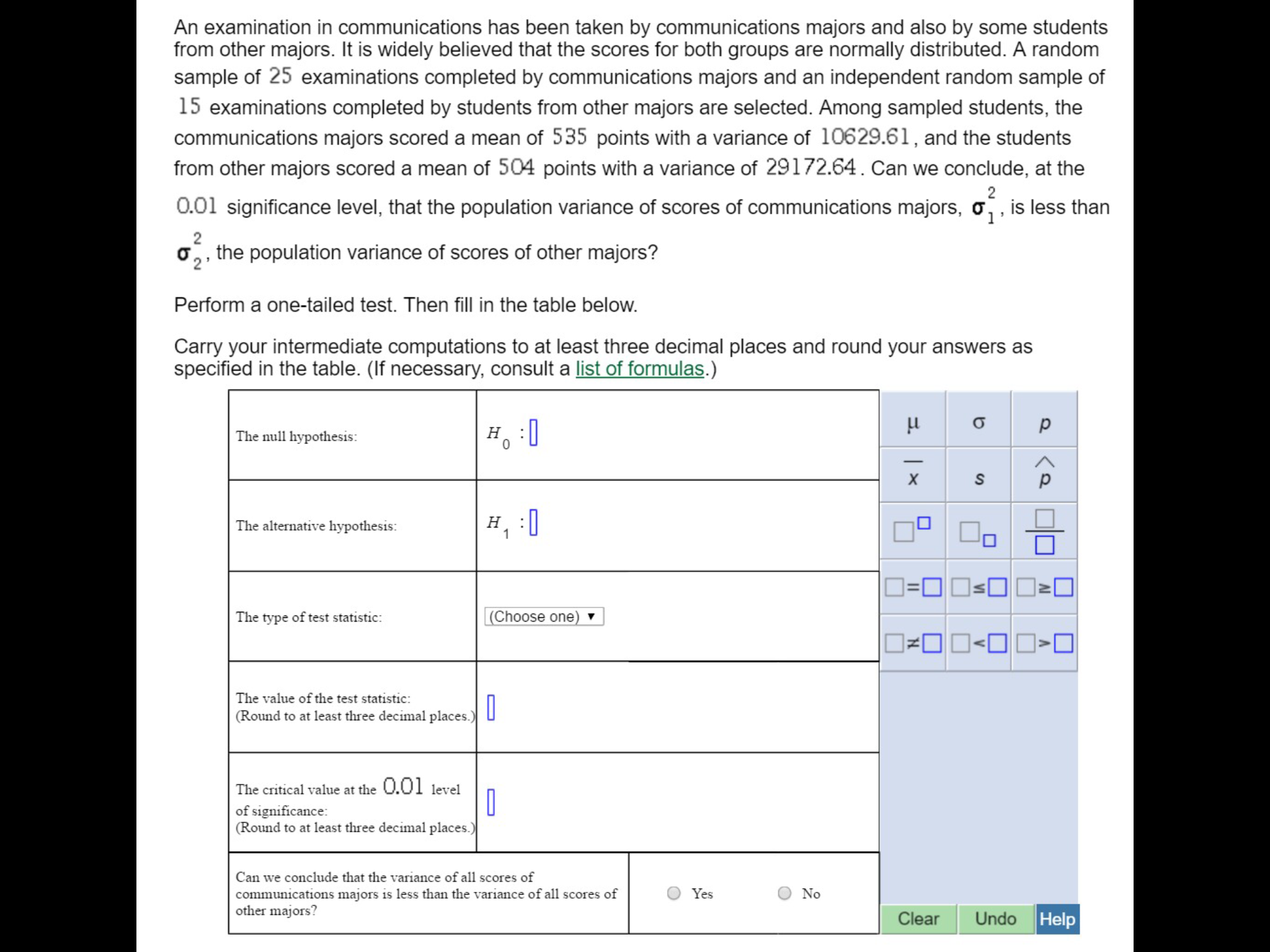 Solved An examination in communications has been taken by | Chegg.com