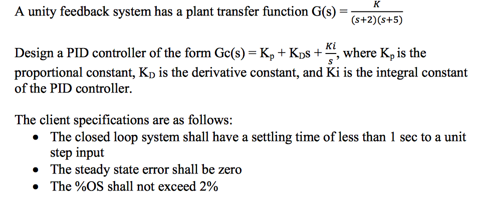 Solved A unity feedback system has a plant transfer function | Chegg.com Solved A unity feedback system has a plant transfer function | Chegg.com