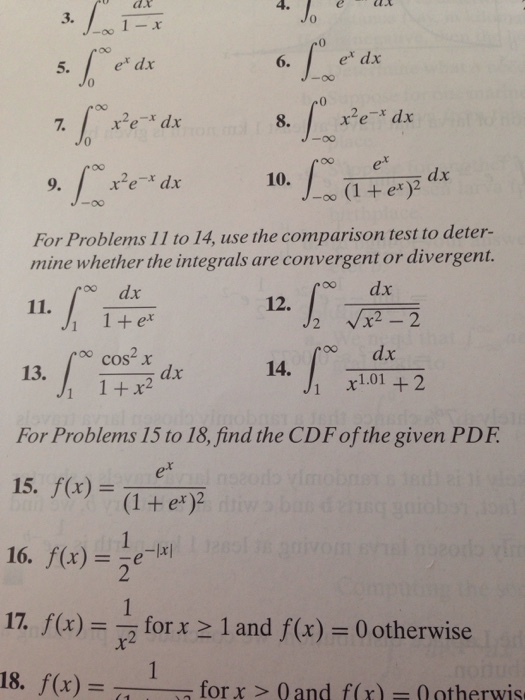 Solved Use the comparison test to determine whether the | Chegg.com