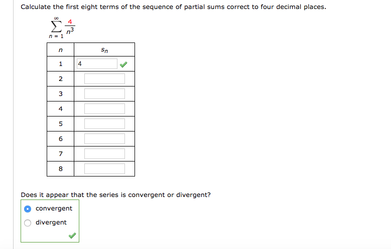 Solved Calculate the first eight terms of the sequence of | Chegg.com