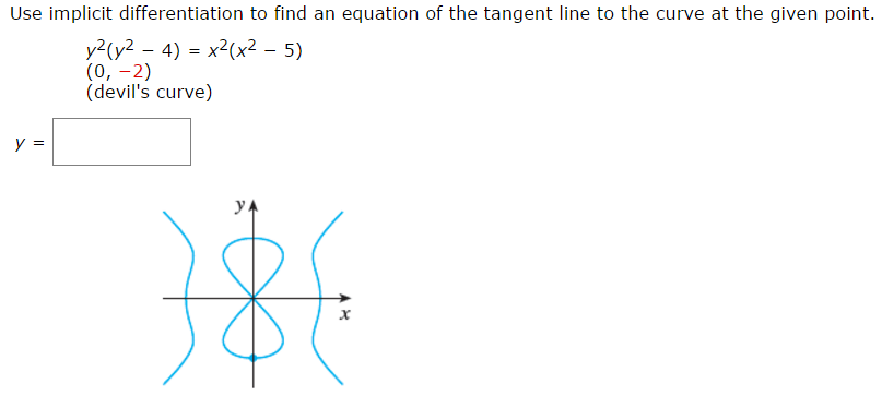 Solved Use implicit differentiation to find an equation of | Chegg.com