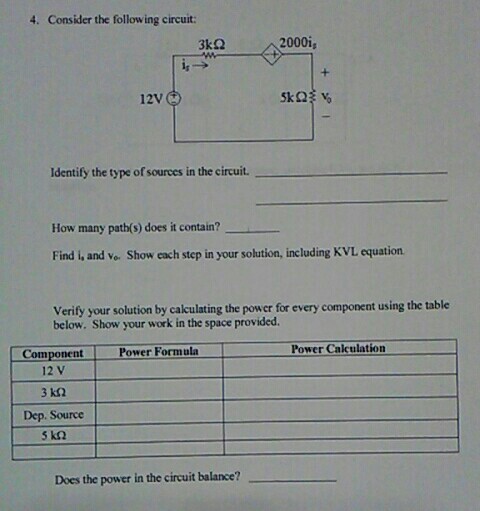 Solved Consider the following circuit: Identify the type of | Chegg.com