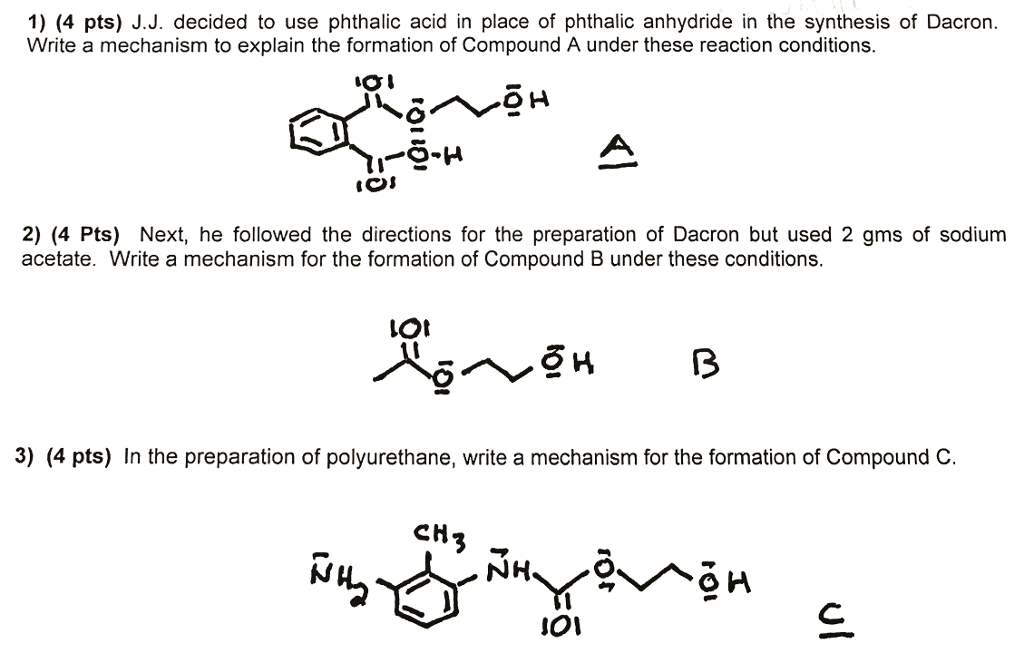 Solved 1. Write a mechanism to explain the formation of | Chegg.com