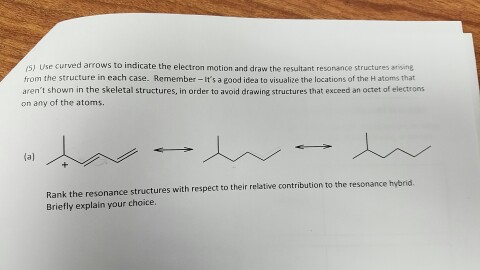 Solved Use curved arrows to indicate the electron motion and | Chegg.com