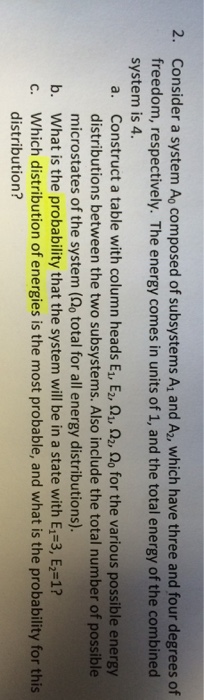 Solved Consider a system A_0 composed of subsystems A_1 and | Chegg.com