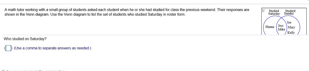 Solved A math tutor working with a small group of students | Chegg.com