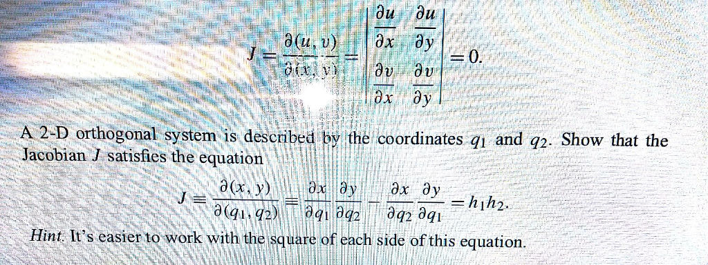 Solved A 2-D orthogonal system is described by the | Chegg.com