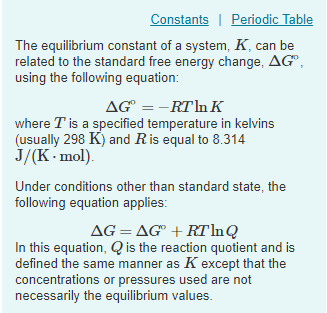 Solved Constants I Periodic Table The equilibrium constant | Chegg.com