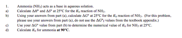 Solved Ammonia (NH3) acts as a base in aqueous solution. | Chegg.com
