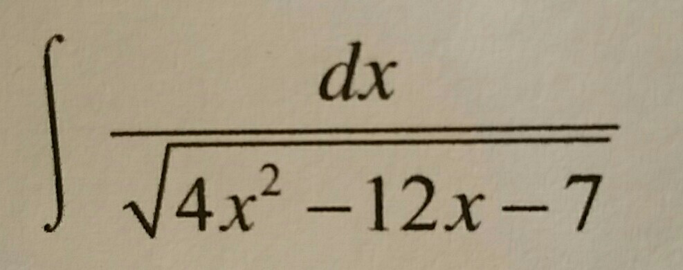 Solved dx 14x2-1 2x-7 | Chegg.com