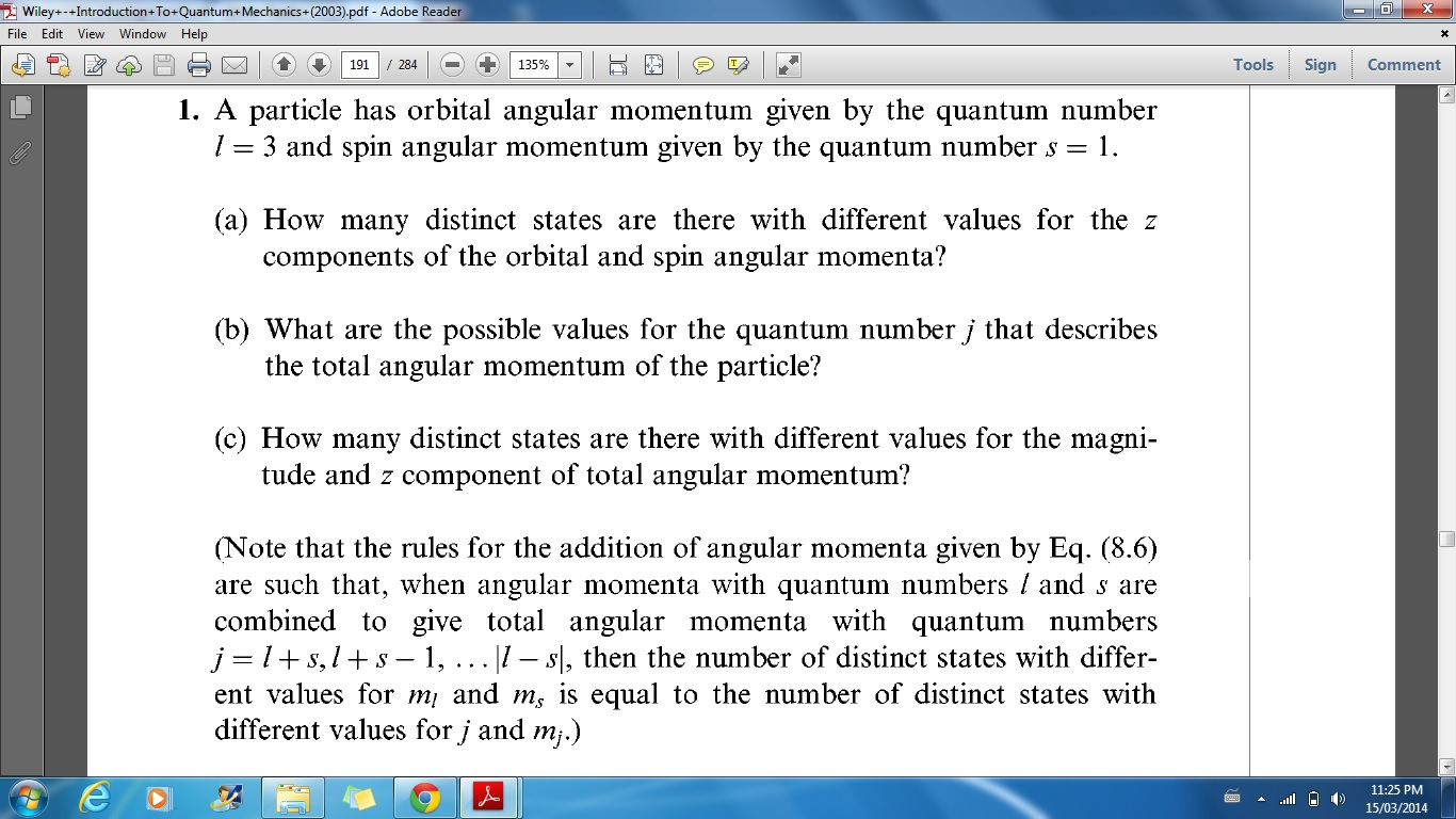 Solved A particle has orbital angular momentum given by the | Chegg.com