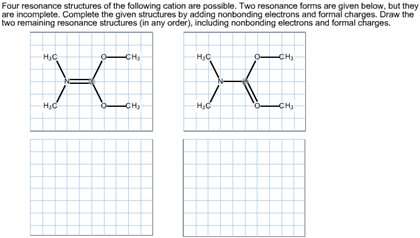 Solved Four resonance structures of the following cation are | Chegg.com