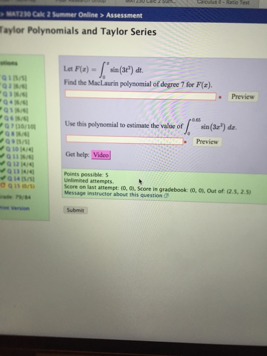 Solved Let F(x) = integral^x_0 sin (3t^2) dt. Find the | Chegg.com