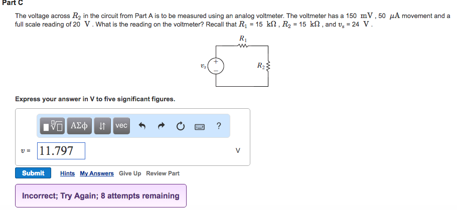 Solved Part E-Calculating currents in a resistive network | Chegg.com