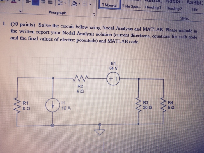Solved: Solve The Circuit Below Using Nodal Analysis And M... | Chegg.com Solved: Solve The Circuit Below Using Nodal Analysis And M... | Chegg.com