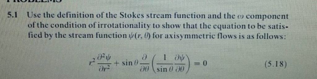 Solved Use the definition of the Stokes stream function and | Chegg.com