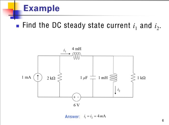 Solved Find the DC steady state current i_1 and i_2. | Chegg.com