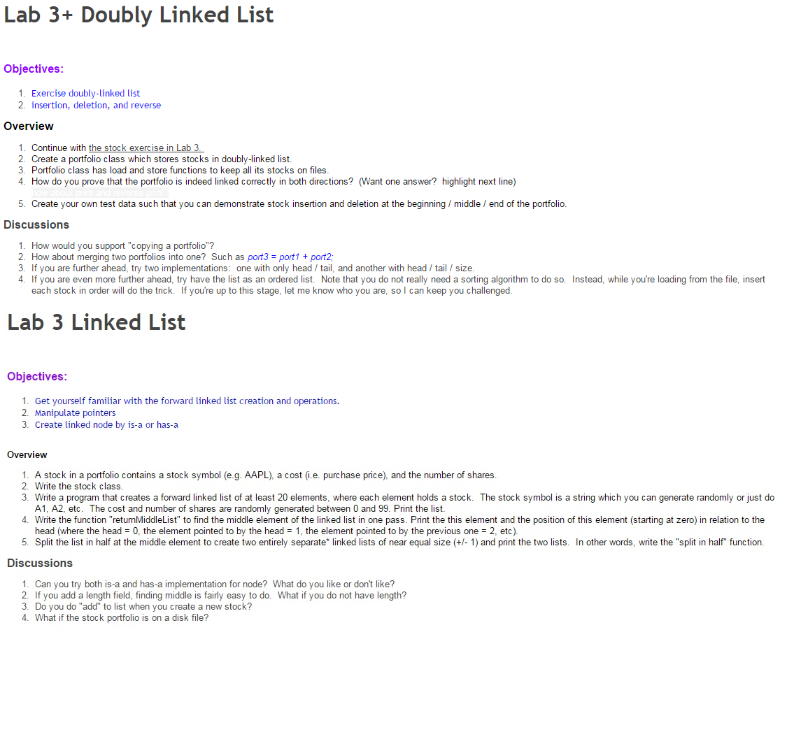 I have done Lab#3 already but neet help on Lab 3+, | Chegg.com