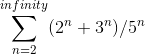 Solved Find the sum of series: Sigma_n=2^infinity (2^n + | Chegg.com