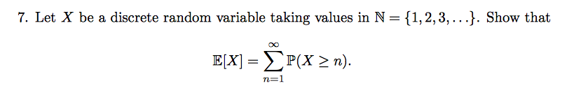Solved Let X be a discrete random variable taking values in | Chegg.com