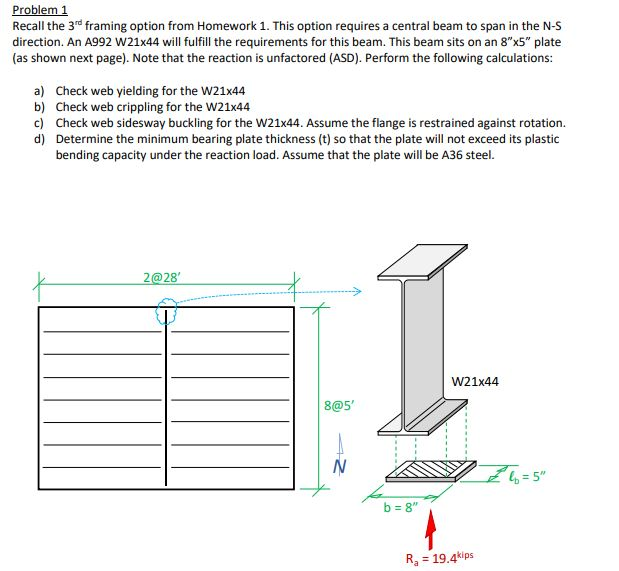 The 3rd framing option from HW 1 is the framing on | Chegg.com