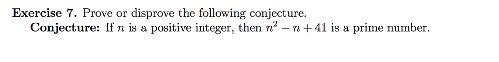 Solved Exercise 7. Prove or disprove the following | Chegg.com