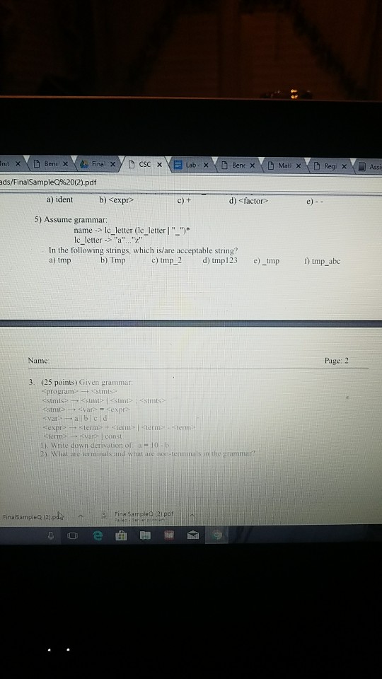 Solved nit × a) ident b)