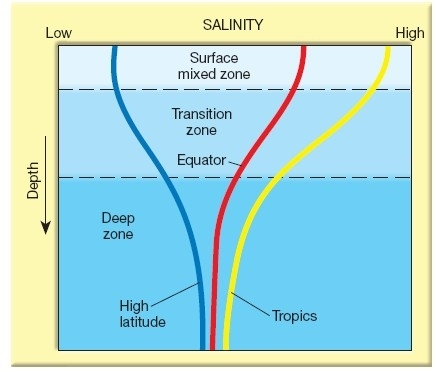 Solved: · 9. Compare The Patterns Of The Thermocline And H... | Chegg.com