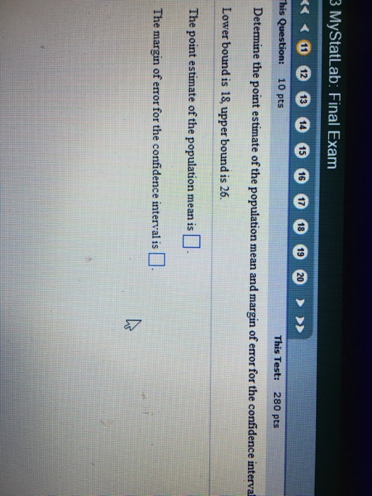 Solved Determine The Point Estimate Of The Population Mean